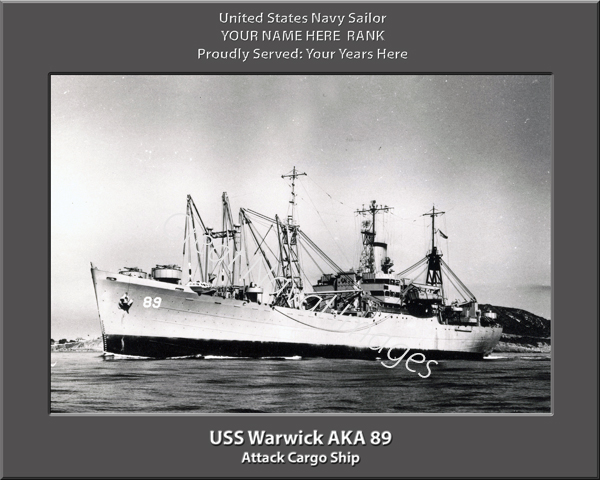 USS Warwick AKA 89 : Personalized Navy Ship Photo #2 ⋆ Personalized US ...