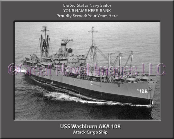 USS Washburn AKA 108 : Personalized Navy Ship Photo ⋆ Great Naval ...