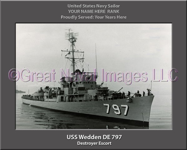 USS Weeden DE 797 : Personalized Navy Ship Photo ⋆ Great Naval Images LLC.