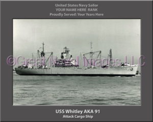 USS Whitley AKA 91 : Personalized Navy Ship Photo ⋆ Great Naval Images LLC