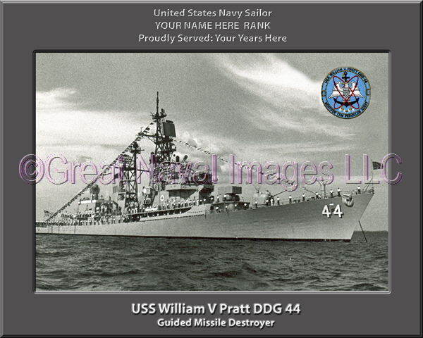 USS William V Pratt DDG 44 : Personalized Navy Ship Photo ⋆ Great Naval ...
