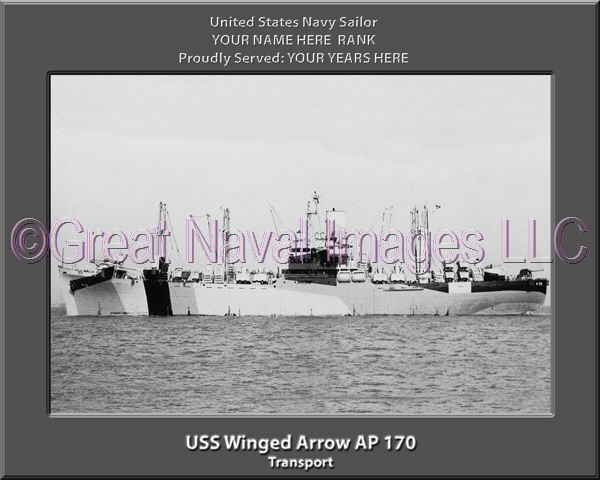 USS Winged Arrow AP 170 : Personalized Navy Ship Photo ⋆ Great Naval ...