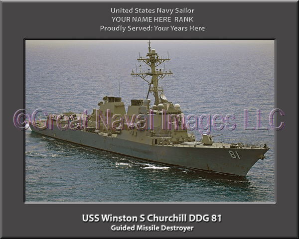 USS Winston S Churchill DDG 81 : Personalized Navy Ship Photo ⋆ Great ...