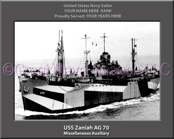USS Zaniah AG 70 : Personalized Navy Ship Photo ⋆ Great Naval Images LLC
