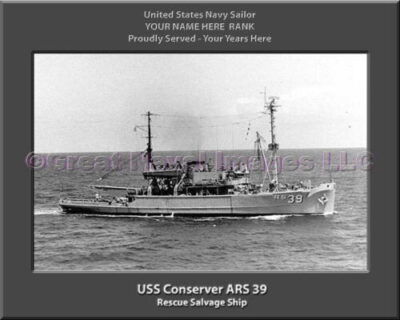 USS Conserver ARS 39 : Personalized Navy Ship Photo ⋆ Great Naval ...