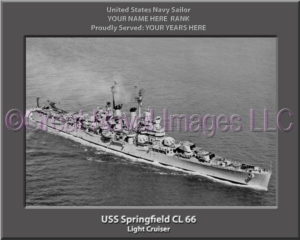 USS Springfield CL 66 : Personalized Navy Ship Photo ⋆ Personalized US ...