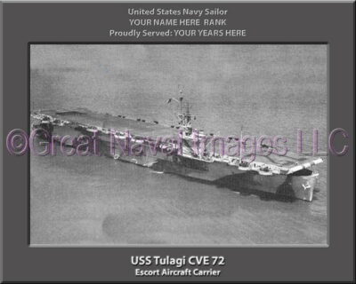 USS Tulagi CVE 72 : Personalized Navy Ship Photo ⋆ Great Naval Images LLC.