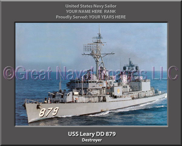 USS Leary DD 879 : Personalized Navy Ship Photo ⋆ Great Naval Images LLC