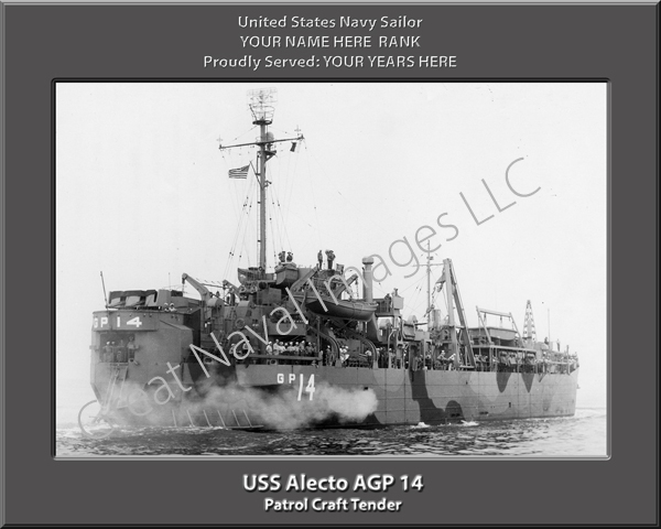 USS Alecto AGP 14 : Personalized Navy Ship Photo ⋆ Great Naval Images LLC