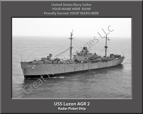 USS Luzon AGR 2 : Personalized Navy Ship Photo ⋆ Great Naval Images LLC