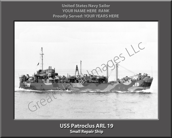 USS Patroclus ARL 19 : Personalized Navy Ship Photo 2 ⋆ Great Naval ...