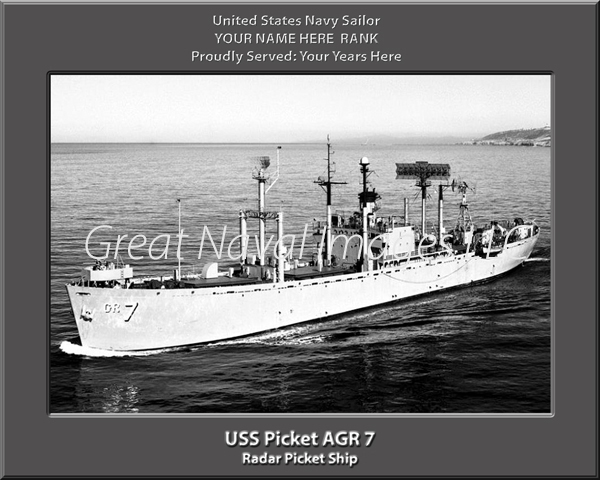 USS Picket AGR 7 : Personalized Navy Ship Photo 2 ⋆ Great Naval Images LLC