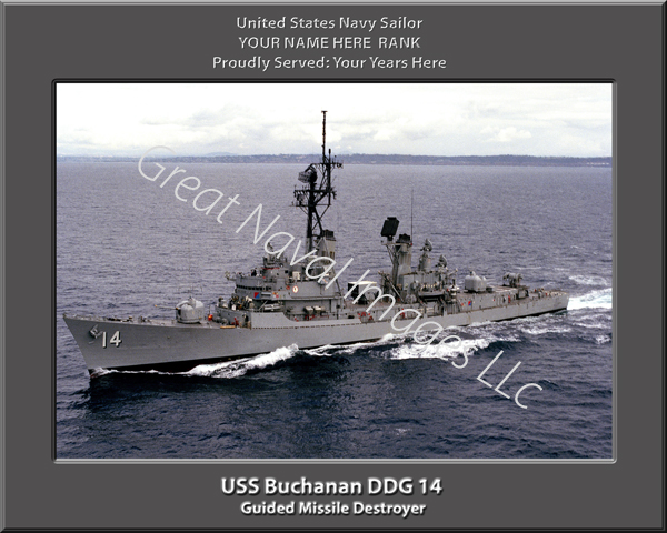 USS Buchanan DDG 14 : Personalized Navy Ship Photo ⋆ Great Naval Images LLC