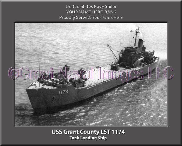 USS Grant County LST 1174 : Personalized Navy Ship Photo ⋆ Great Naval ...