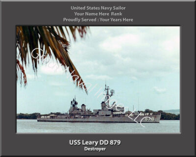 USS Leary DD 879 : Personalized Navy Ship Photo 2 ⋆ Great Naval Images LLC