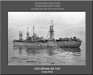 USS Allioth AK 109 : Personalized Navy Ship Photo ⋆ Great Naval Images LLC