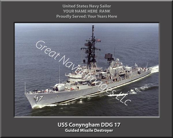 USS Conyngham DDG 17 : Personalized Navy Ship Photo 2 ⋆ Great Naval Images LLC