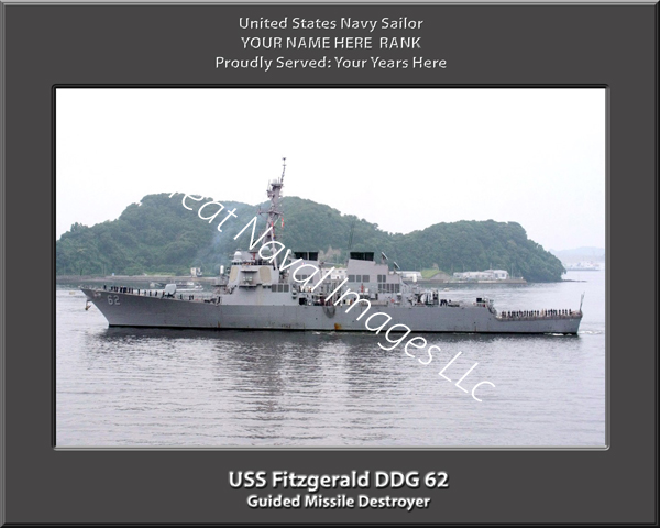USS Fitzgerald DDG 62 : Personalized Navy Ship Photo 2 ⋆ Great Naval ...