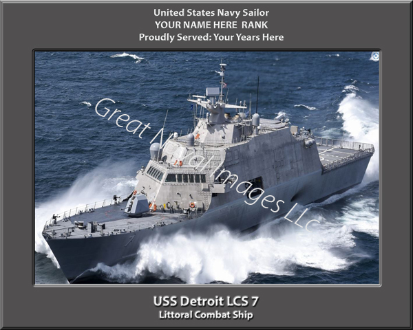USS Detroit LCS 7 Navy Ship Photo ⋆ Personalized US Navy Ship Prints ...