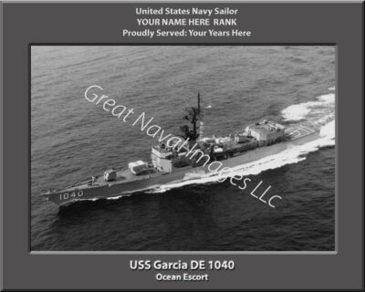 USS Garcia DE 1040 : Personalized Ship Photo ⋆ Great Naval Images LLC.