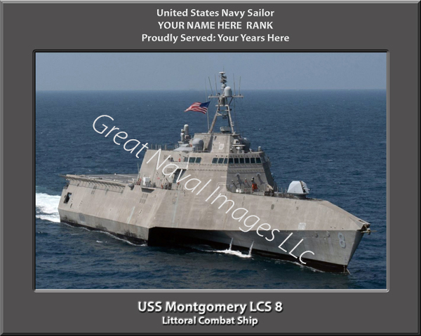 USS Montgomery LCS 8 Navy Ship Photo ⋆ Personalized US Navy Ship Prints ...
