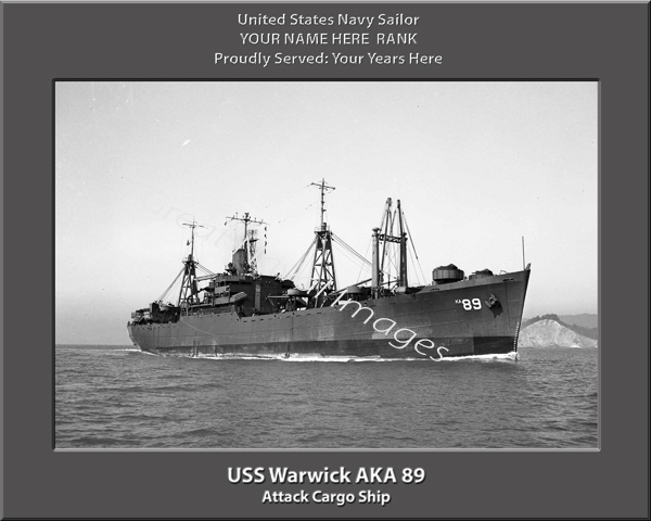 USS Warwick AKA 89 : Personalized Navy Ship Photo ⋆ Personalized US ...
