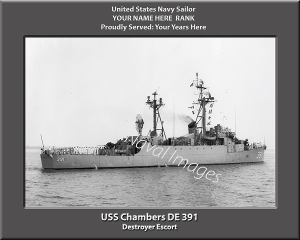 USS Chambers DE 391 : Navy Ship Photo ⋆ Great Naval Images LLC