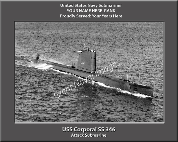 USS Corporal SS 346 : Submarine Photo ⋆ Great Naval Images LLC