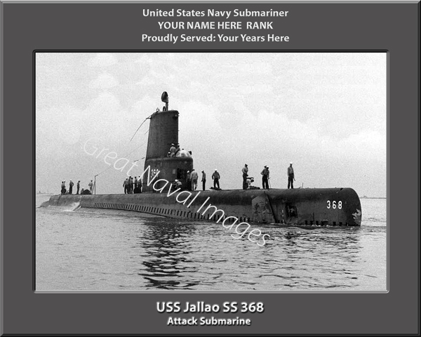USS Jallao SS 368 : Submarine Photo ⋆ Personalized US Navy Ship Prints ...