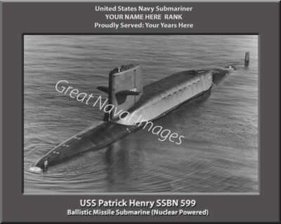 USS Patrick Henry SSBN 599 : Submarine Photo ⋆ Great Naval Images LLC