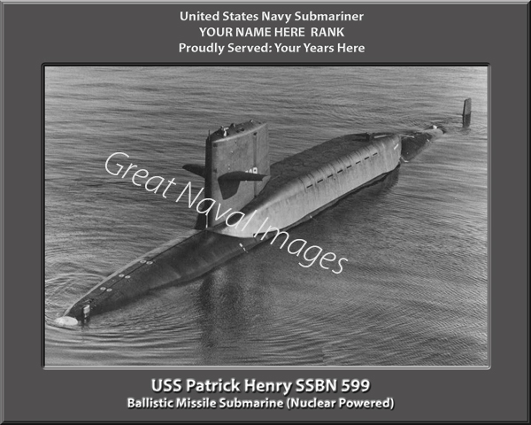 USS Patrick Henry SSBN 599 : Submarine Photo ⋆ Great Naval Images LLC