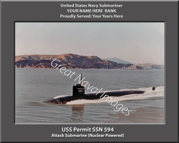USS Permit SSN 594 : Submarine Photo ⋆ Great Naval Images LLC