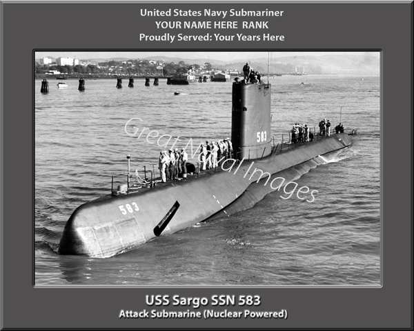 USS Sargo SSN 583 : Submarine Photo ⋆ Great Naval Images LLC
