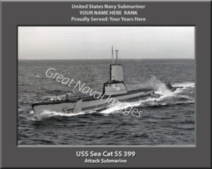 USS Sea Cat SS 399 : Submarine Photo ⋆ Great Naval Images LLC