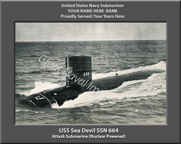 USS Sea Devil SSN 664 : Submarine Photo ⋆ Great Naval Images LLC