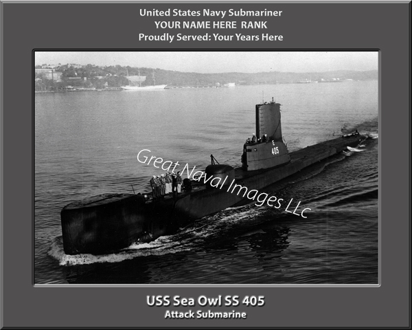 USS Sea Owl SS 405 : Submarine Photo ⋆ Great Naval Images LLC
