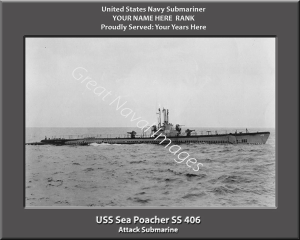 USS Sea Poacher SS 406 : Submarine Photo ⋆ Great Naval Images LLC