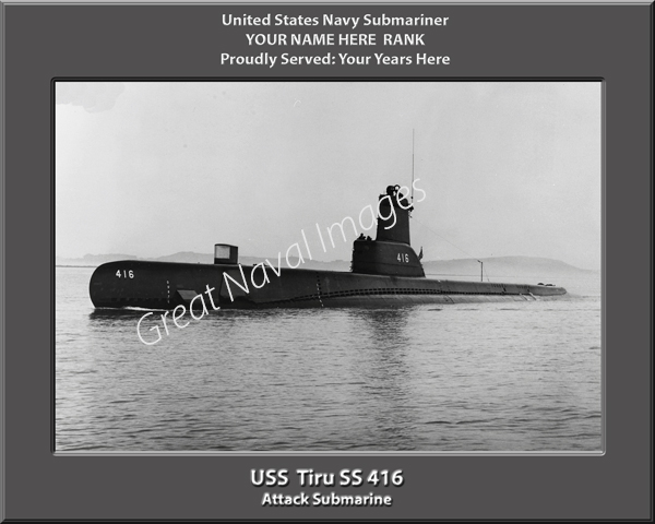 USS Tiru SS 416 : Submarine Photo ⋆ Great Naval Images LLC.