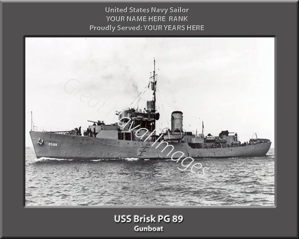 USS Brisk PG 89 : Navy Ship Photo ⋆ Personalized US Navy Ship Prints on ...