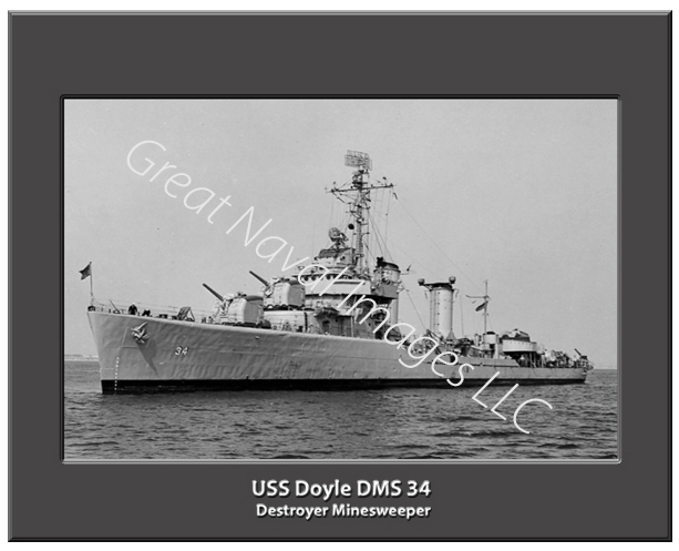 USS Doyle DMS 34 : Navy Ship Photo ⋆ Great Naval Images LLC.