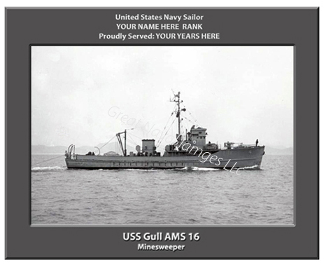 USS Gull AMS 16 : Navy Ship Photo ⋆ Personalized US Navy Ship Prints ...