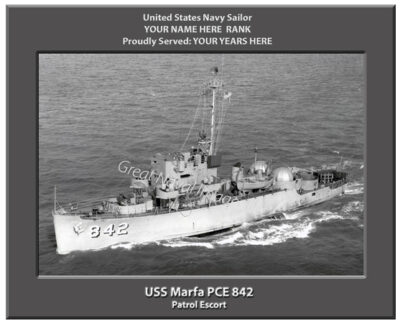 USS Marfa PCE 842 : Navy Ship Photo ⋆ Great Naval Images LLC