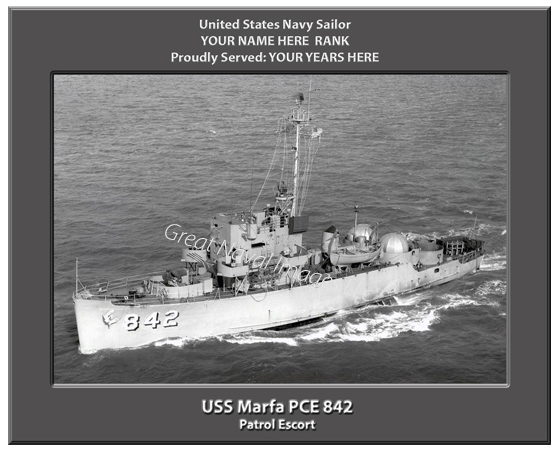 USS Marfa PCE 842 : Navy Ship Photo ⋆ Great Naval Images LLC