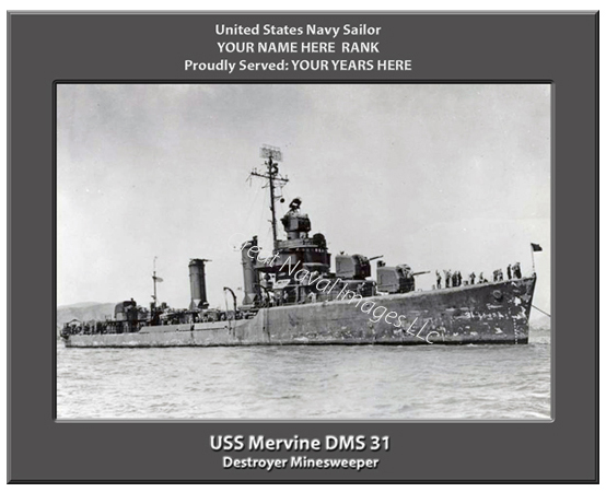 USS Mervine DMS 31 : Navy Ship Photo ⋆ Great Naval Images LLC