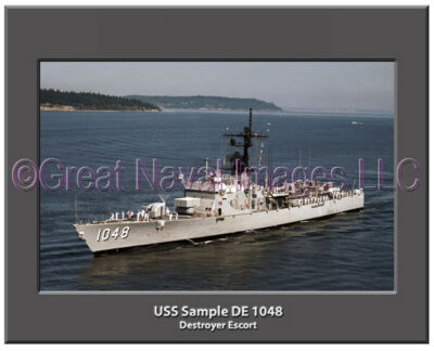 USS Sample DE 1048 : Personalized Navy Ship Photo ⋆ Great Naval Images LLC