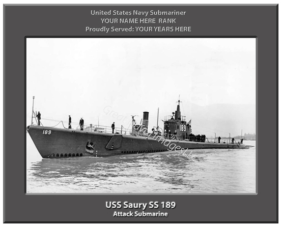 USS Saury SS 189 : Submarine Photo ⋆ Great Naval Images LLC