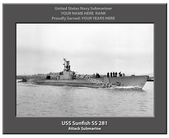 USS Sunfish SS 281 : Submarine Photo ⋆ Personalized US Navy Ship Prints ...