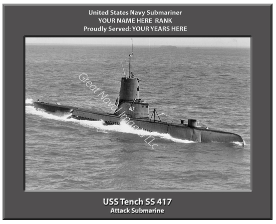 USS Tench SS 417 : Submarine Photo ⋆ Great Naval Images LLC