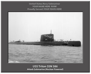 USS Triton SSN 586 Submarine Photo ⋆ Great Naval Images LLC.