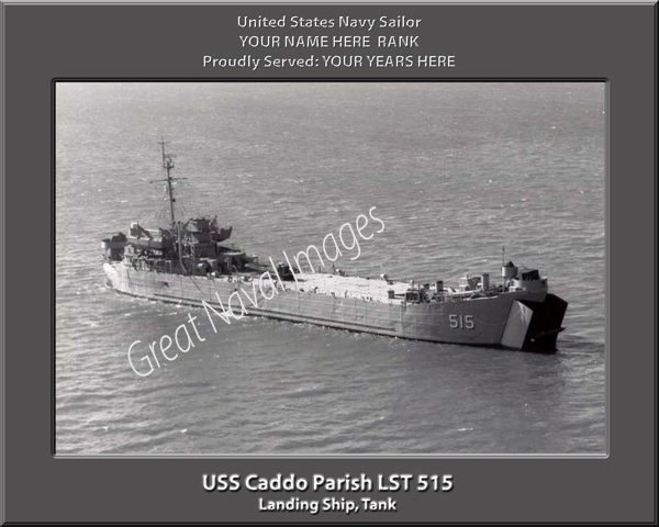USS Caddo Parish LST 515 : Navy Ship Photo ⋆ Great Naval Images LLC